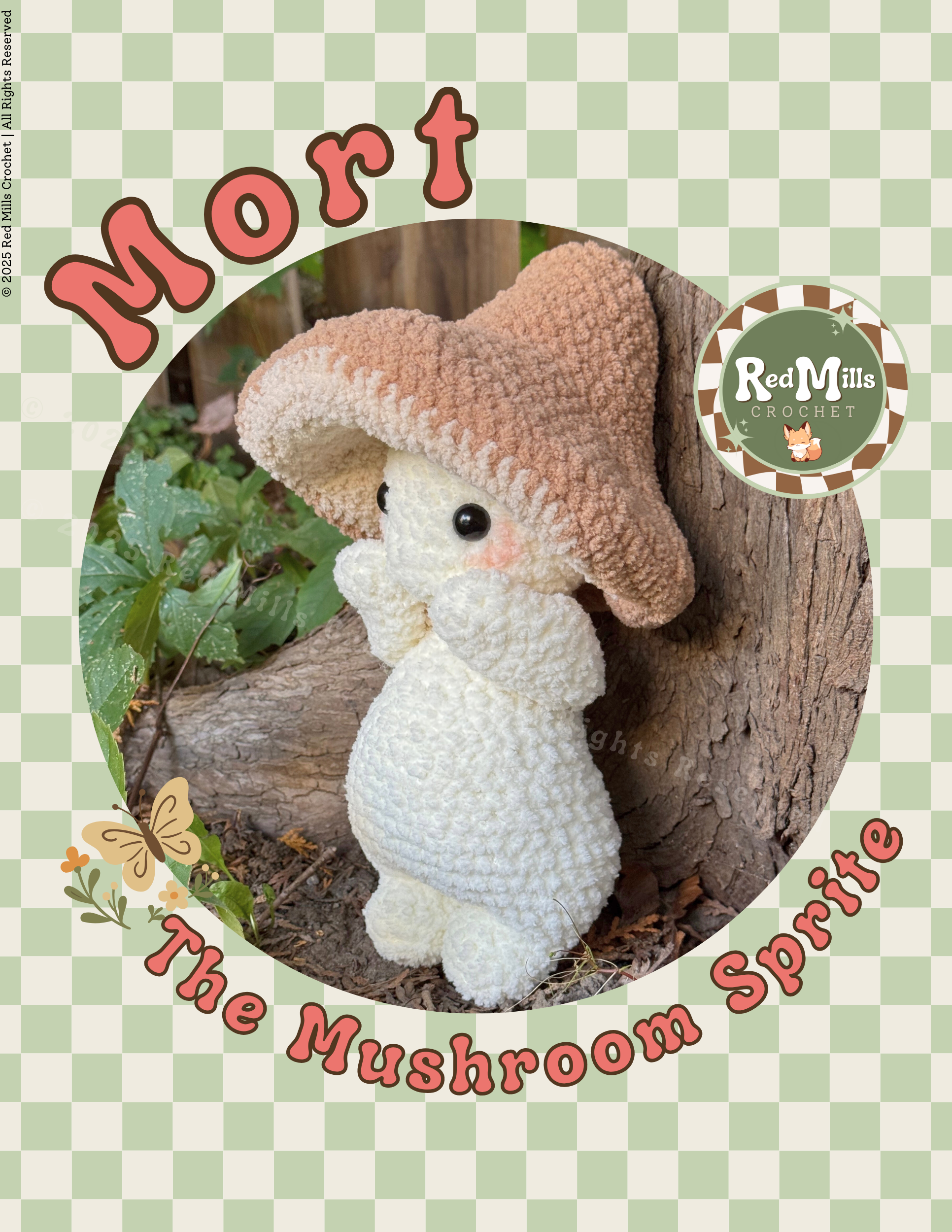 Mort the Mushroom Sprite – Red Mills Crochet
