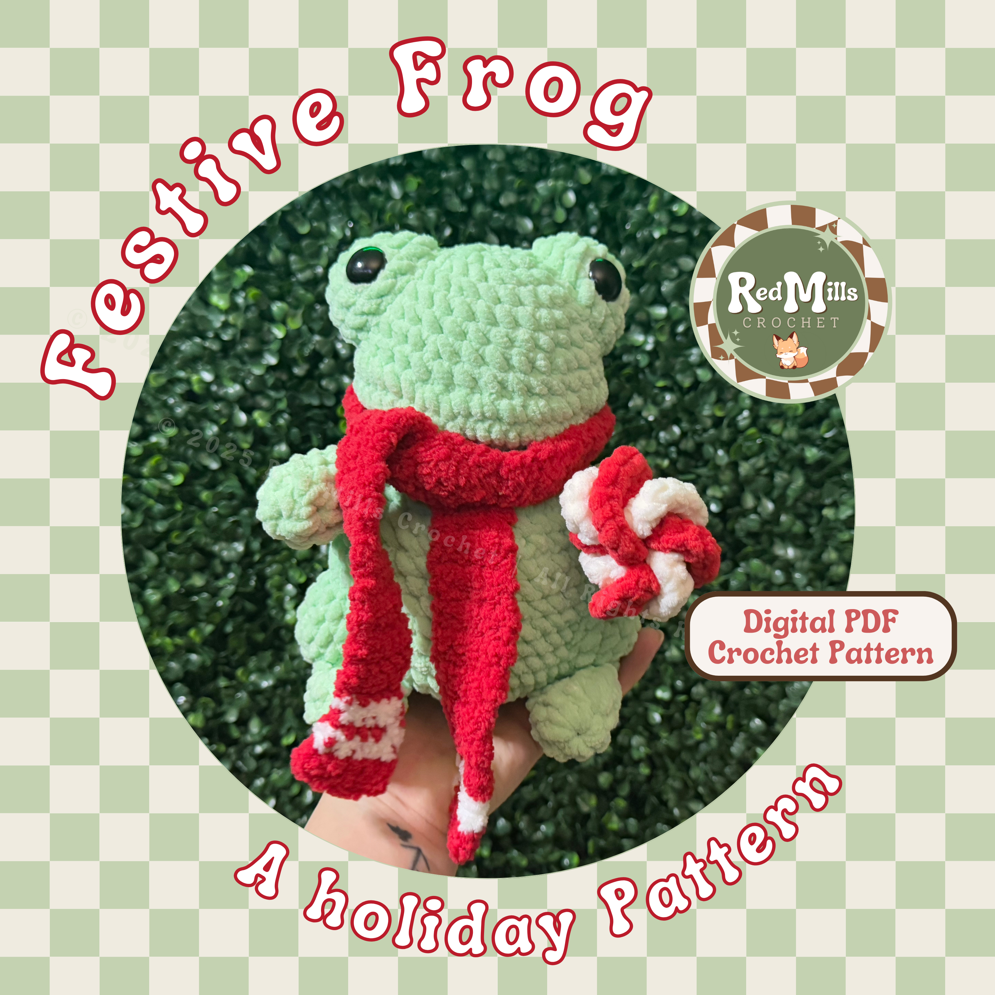 Festive Frog – Red Mills Crochet